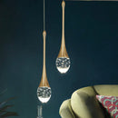 Crystal Drop Pendant Light | Elegant LED Ceiling Lighting – Jasmine and ...