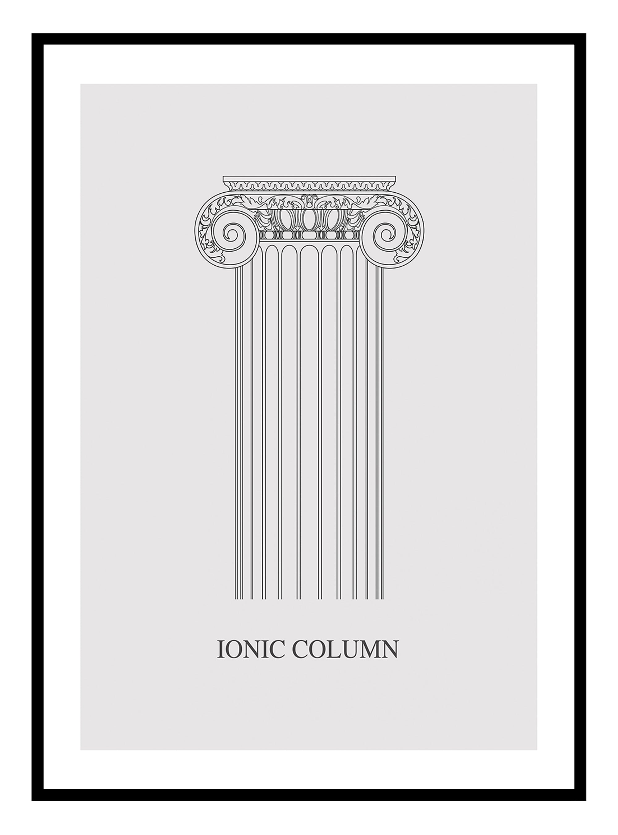 Ionic Column Art Print – Jasmine and Jade Interiors
