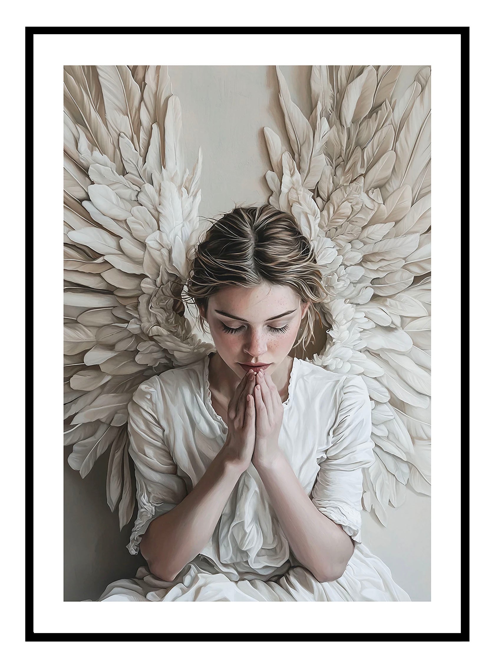 Ethereal Angel (D) Art Print – Celestial Wall Decor – Jasmine and Jade ...