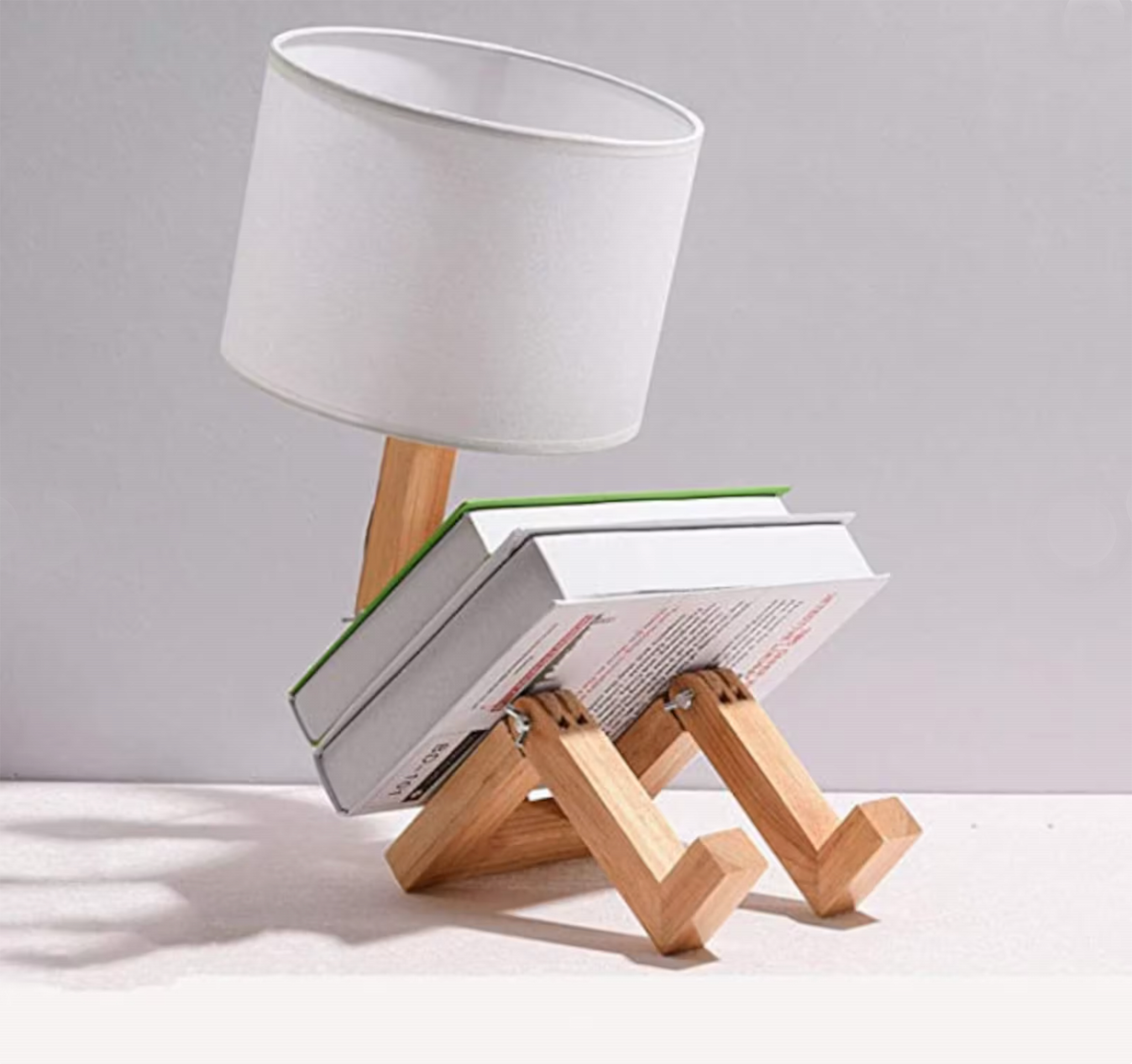 Robot Lamp – Book Holder | Foldable Wooden Table Lamp | Unique Kids ...