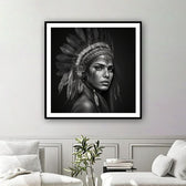 'Fierce' Apache Indian Wall Art Print – Jasmine and Jade Interiors