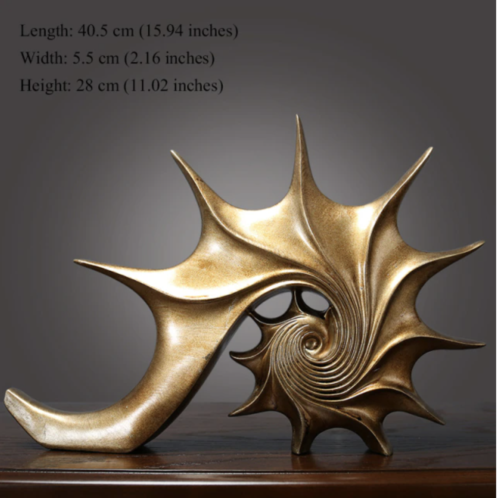 Conch Shell Sculpture - 2 Colours – Jasmine and Jade Interiors