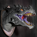 Smoke Blowing LED Dragon Head | Wall Mounted Fantasy Décor | Dinosaur ...