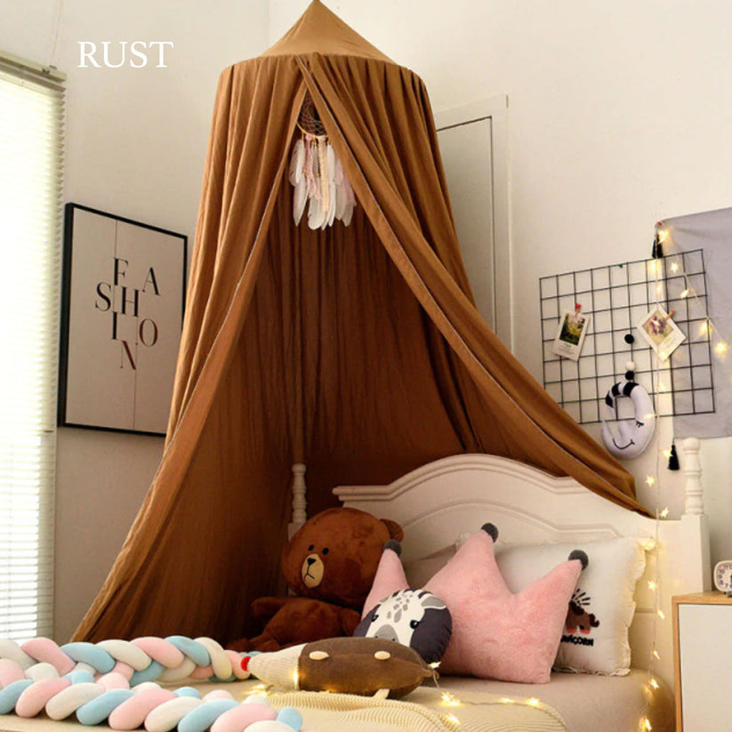 Rust Bed Canopy - 6 Different Colours – Jasmine and Jade Interiors