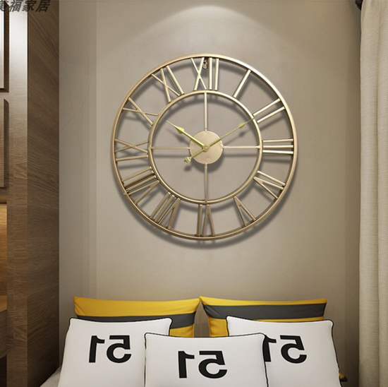 Gold or Bronze Skeleton Wall Clock – Industrial Home Decor – Jasmine ...