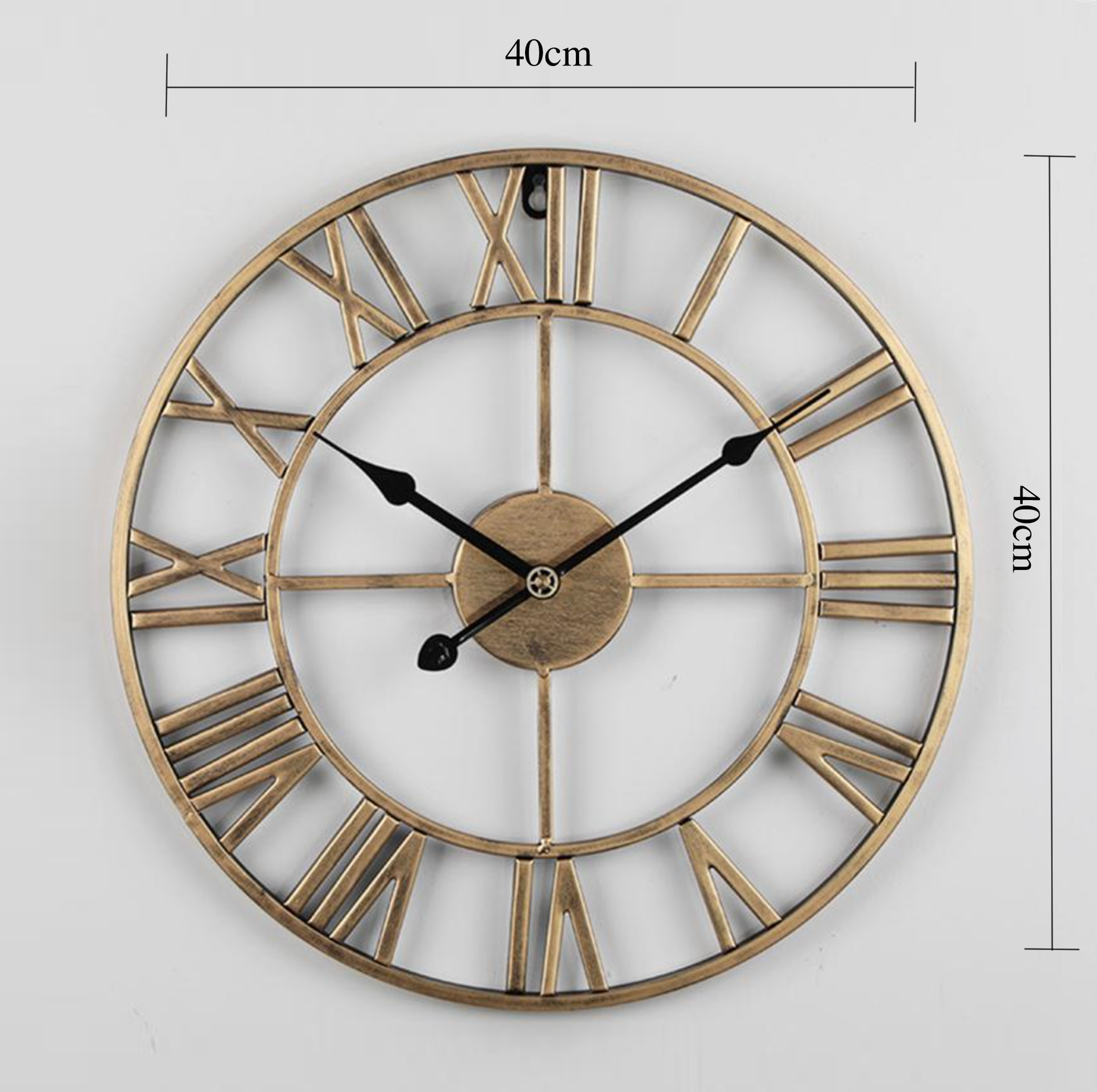 Gold or Bronze Skeleton Wall Clock – Industrial Home Decor – Jasmine ...